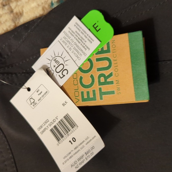Volcom | Shorts | Nwt Volcom Eco True Swim Collection 5 Upf | Poshmark